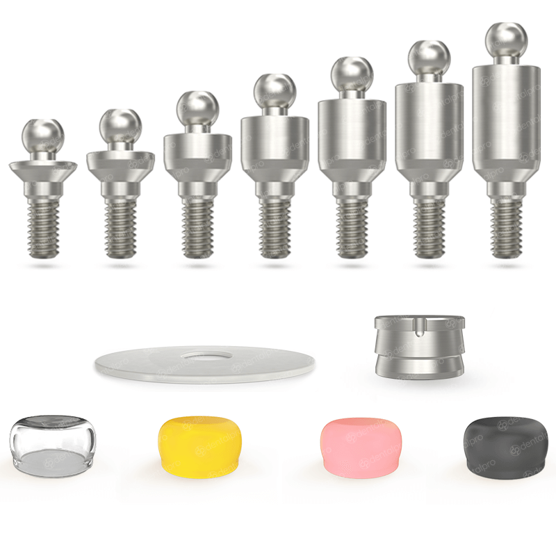 Straight Titanium Ball Attachment Set - Internal Hex (SP) – Dental Pro™