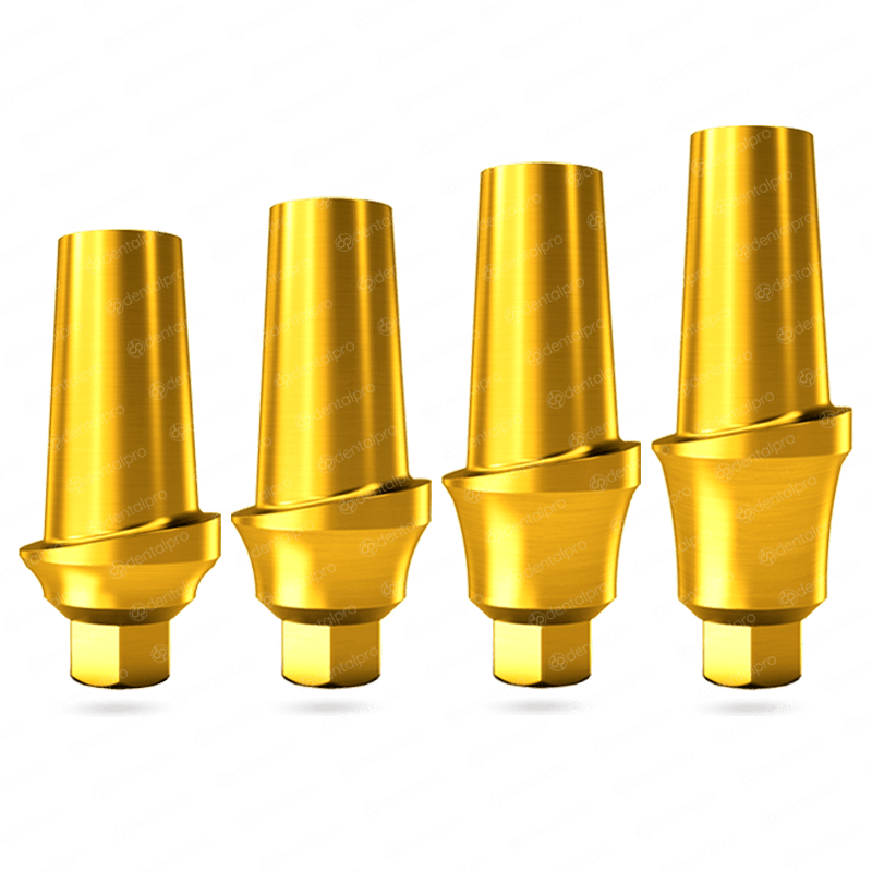 Straight Concave Titanium Abutment for Dental Implant - Internal Hex ...